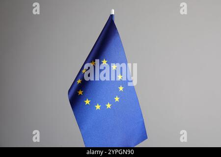 Flag of European Union on grey background Stock Photo - Alamy
