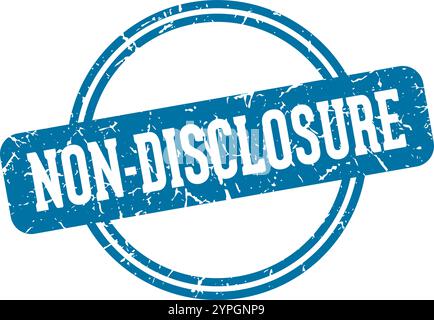 non-disclosure round stamp isolated on transparent background. non ...