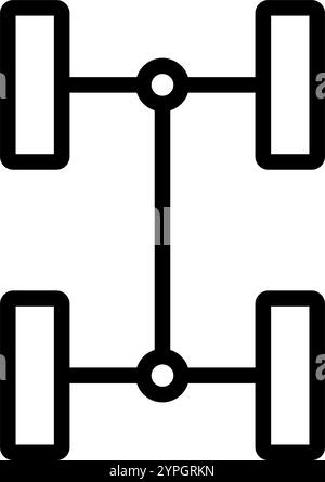 wheel alignment icon vector line logo mark or symbol set collection ...