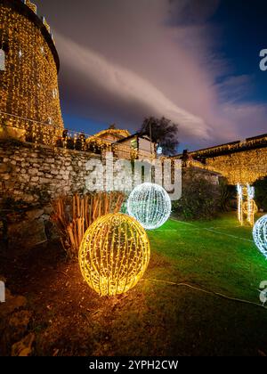 Trsat in Rijeka Croatia advent advental festive decorations lights ...