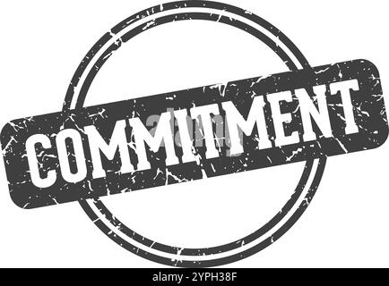 commitment round stamp isolated on transparent background. commitment ...