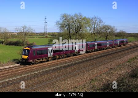 EMR 170419 Turbostar train, East Midlands Trains, near Loughborough ...