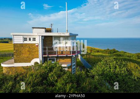The Old Dover Coastguard Station on the White Cliffs of Dover in Kent ...