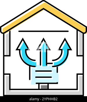 supply air ventilation color icon vector illustration Stock Vector ...