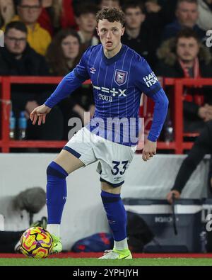 Nathan Broadhead of Ipswich Town during the pre-game warm up ahead of ...