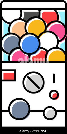 gachapon otaku line icon vector illustration Stock Vector Image & Art ...