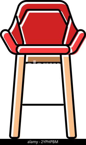 Fire pit table color line icon. Pictogram for web page Stock Vector ...