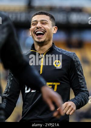 Andre (7 Wolves) warms up during the Premier League football match ...