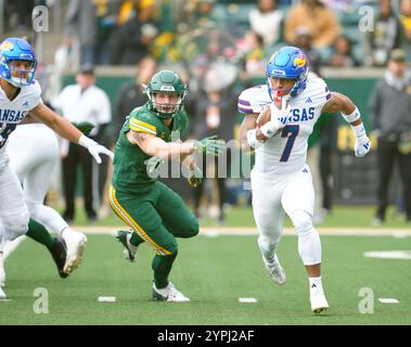 Kansas wide receiver Trevor Wilson during a NCAA football game on ...