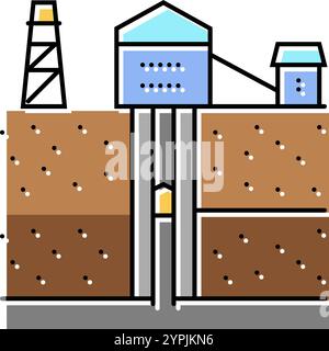 mine shaft color icon vector illustration Stock Vector Image & Art - Alamy