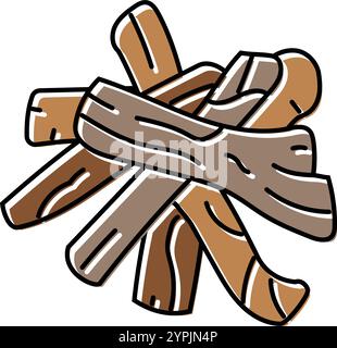 licorice root ayurvedic herb color icon vector illustration Stock ...