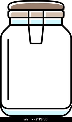 canister glass package color icon vector illustration Stock Vector ...