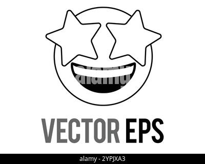 Smiling face with smiling eyes emoticon line icon, outline vector sign ...
