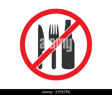 hamburger with denied symbol icon vector illustration design Stock ...
