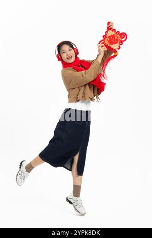 Holding the character 'Fu' in hand Stock Photo - Alamy