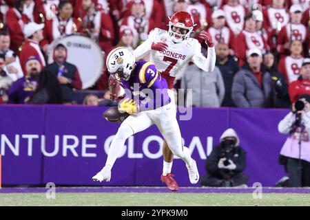 Oklahoma wide receiver Zion Kearney in action during an NCAA college ...
