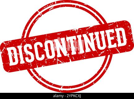 discontinued round stamp isolated on transparent background ...