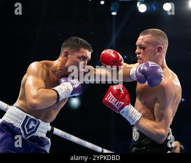 Birmingham, UK. 30th November. Gavin Gwynne v Cameron Vuong Boxing ...