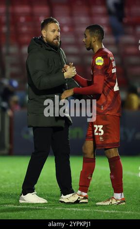 Crawley Town manager Rob Elliot during the Sky Bet League One match at ...