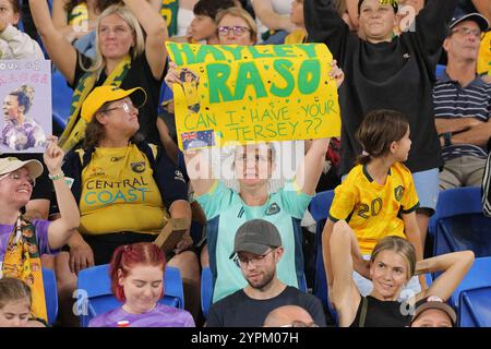 Hayley Raso of the Matildas is seen during a training session at ABD ...