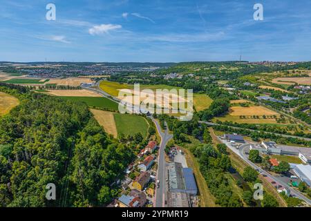 The Lovely Tauber Valley around the municipality of Igersheim in the ...