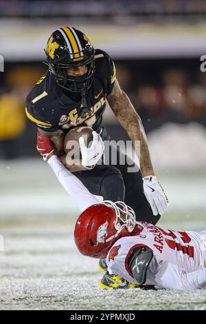 Missouri wide receiver Theo Wease Jr. speaks during a press conference ...