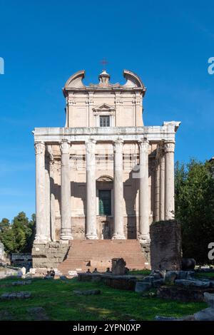 The Roman Forum, a rectangular plaza in the centre of Rome, Italy ...