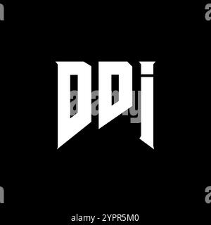 DDI letter logo design for technology company. DDI logo design black ...