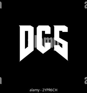 DCS letter logo design for technology company. DCS logo design black ...