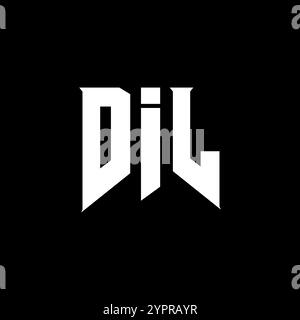 DIL letter logo design for technology company. DIL logo design black ...