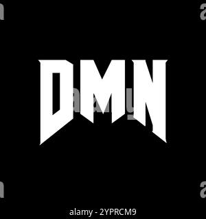 DMN letter logo design for technology company. DMN logo design black ...