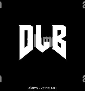 DLB letter logo design for technology company. DLB logo design black ...
