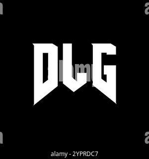DLG letter logo design for technology company. DLG logo design black ...