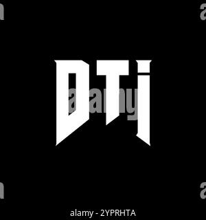 DTI letter logo design for technology company. DTI logo design black ...