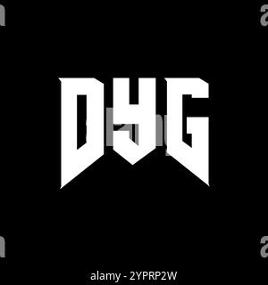 DYG letter logo design for technology company. DYG logo design black ...