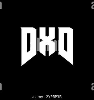 DXD letter logo design for technology company. DXD logo design black ...