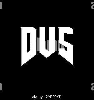 DUS letter logo design for technology company. DUS logo design black ...