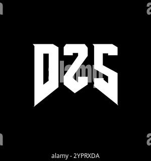 DZS letter logo design for technology company. DZS logo design black ...
