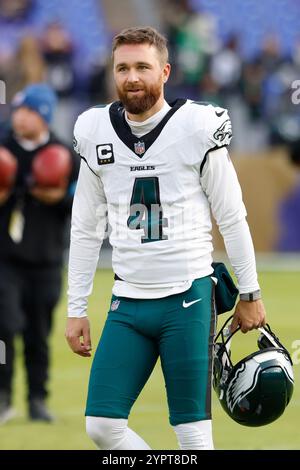 Philadelphia Eagles kicker Jake Elliott arrives before an NFL football ...
