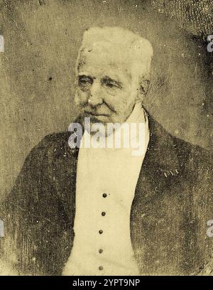 A daguerreotype photograph by Antoine Claudet depicting a portrait of a ...