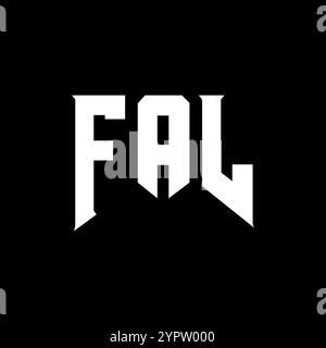 FAL letter logo design for technology company. FAL logo design black ...