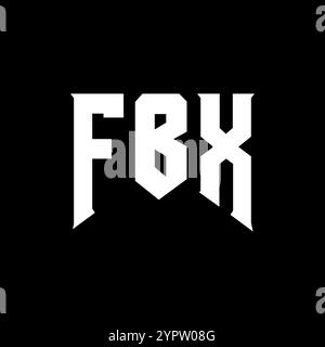 FBX letter logo design for technology company. FBX logo design black ...