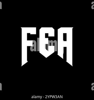 FEA letter logo design for technology company. FEA logo design black ...