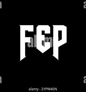 vFEP letter logo design for technology company. FEP logo design black ...