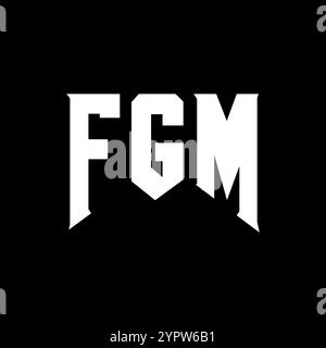 FGM letter logo design for technology company. FGM logo design black ...