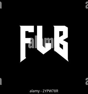 FLB letter logo design for technology company. FLB logo design black ...