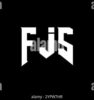 FJS letter logo design for technology company. FJS logo design black ...