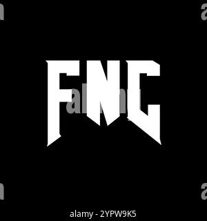 FNC letter logo design for technology company. FNC logo design black ...