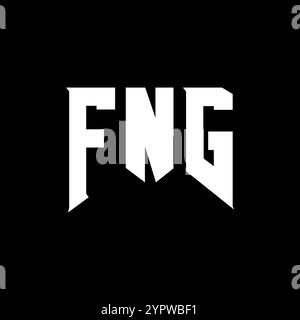 FNG letter logo design for technology company. FNG logo design black ...