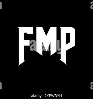FMP letter logo design for technology company. FMP logo design black ...